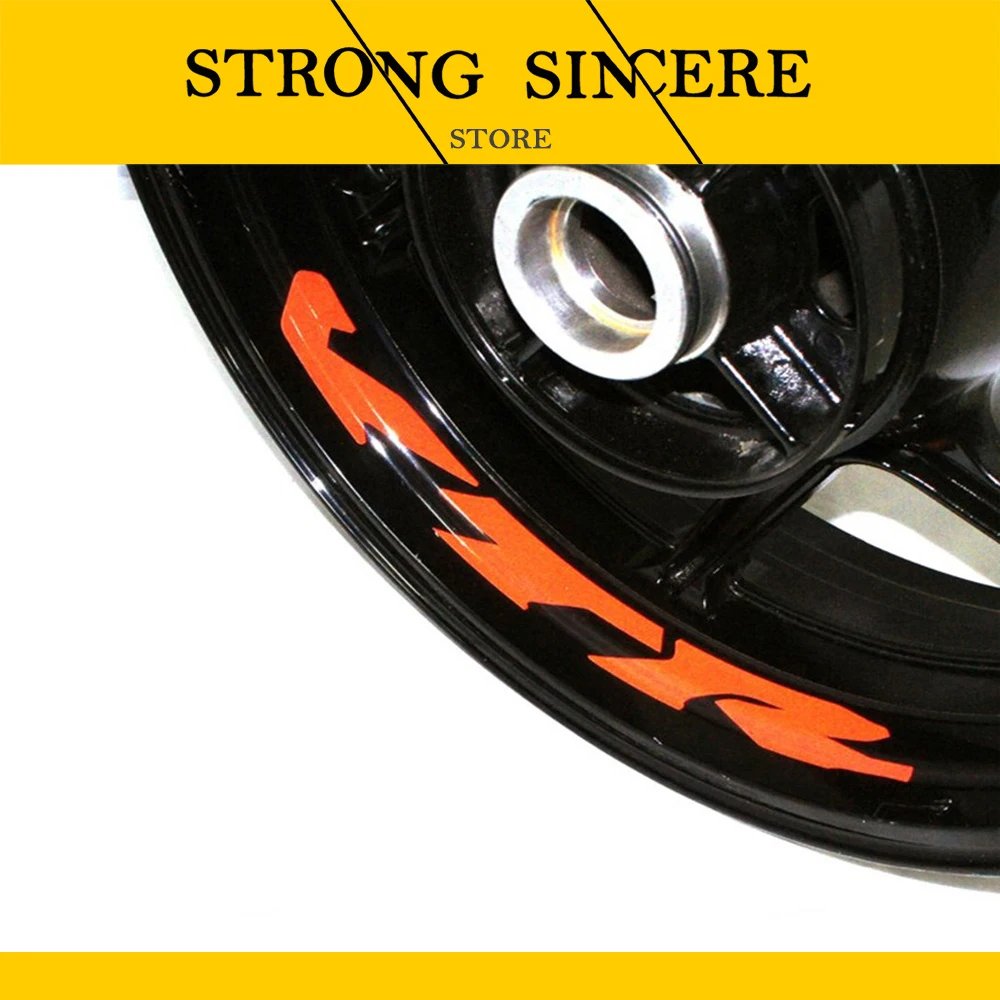 8 X CUSTOM INNER RIM DECALS WHEEL Reflective STICKERS STRIPES FIT HONDA ...