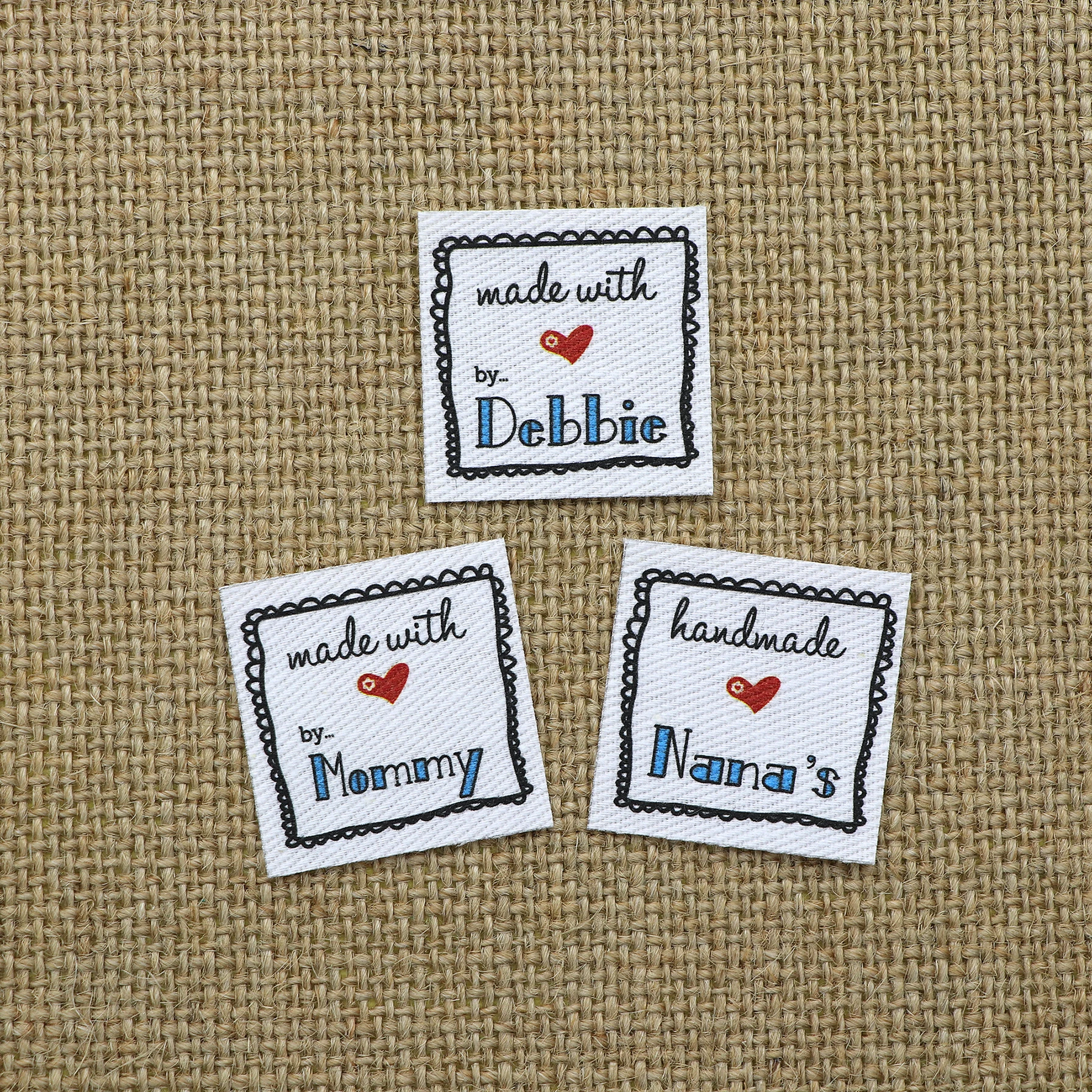 Custom-Ironing-Labels-Personalized-Brand-Logo-or-Text-Clothing-Labels ...