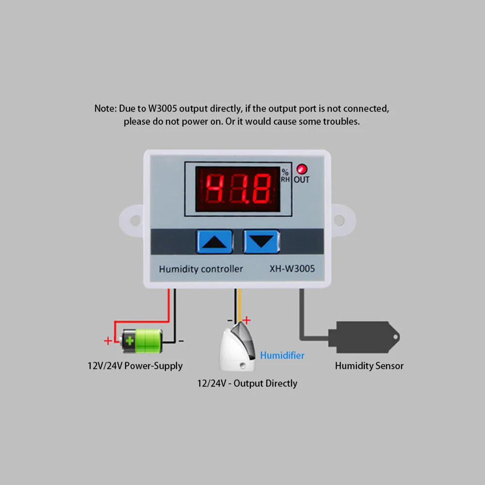 Digital Humidity Controller XH-W3005: Adjustable 220v 10a Hygrometer ...