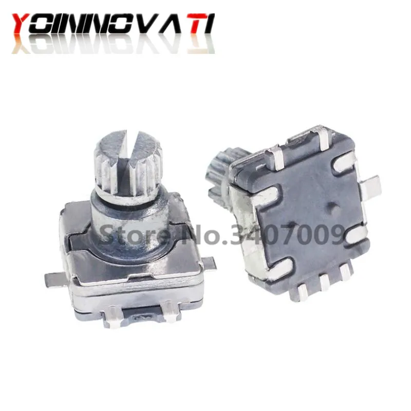 10pcs Rotary Encoder Switch EC11 With Push Switch 5Pin SMD Type Handle ...