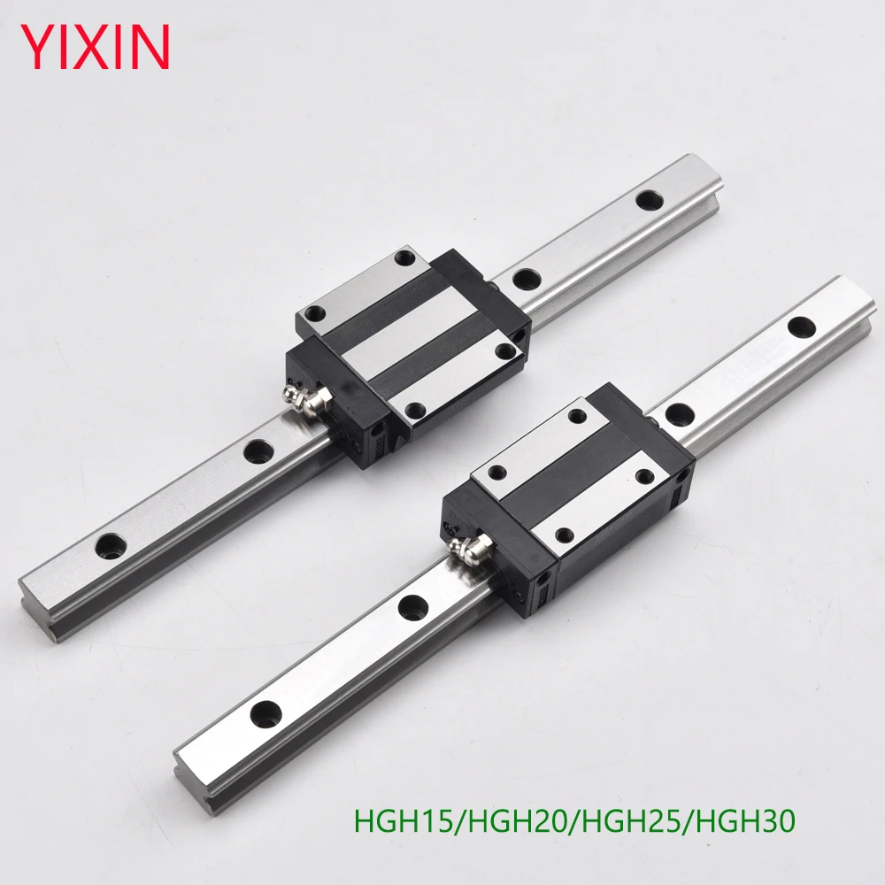 Heavy Linear Rail Slide 1pc HG15 Linear Guide Block 1pc HGH15 carriage HGH15 HGH20 HGH25 HGH30 ...