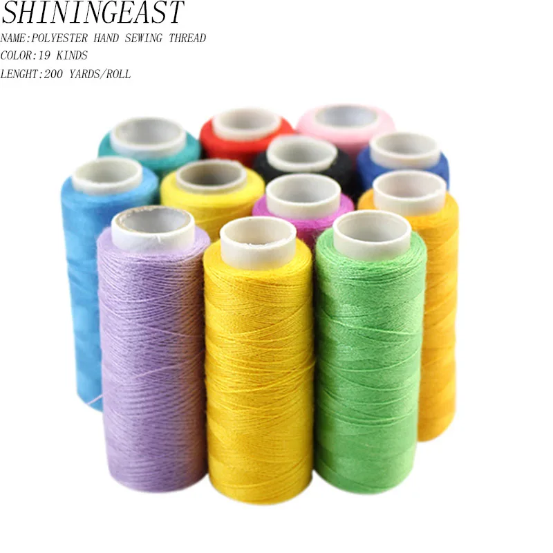 20 rolls/lot 5.7X2.2cm 200yards/roll polyester hand embroiderysewing ...