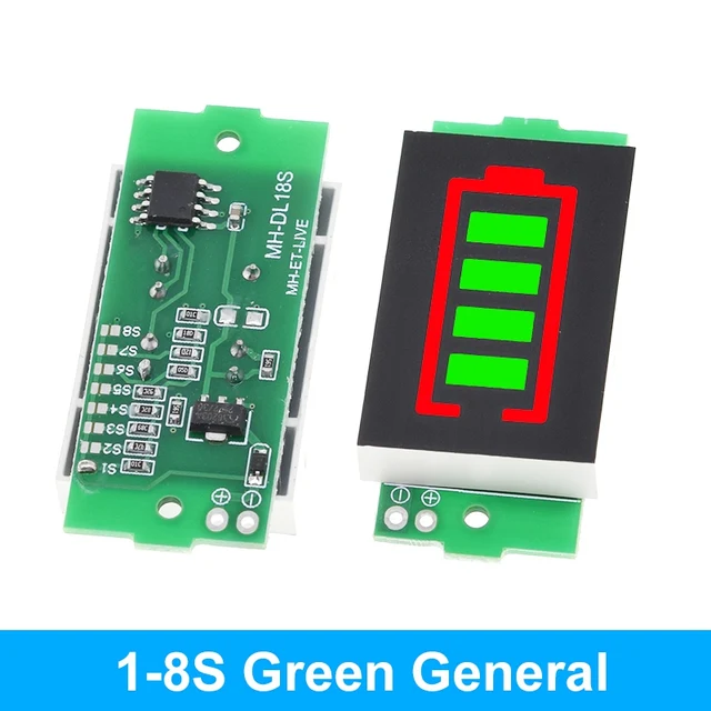 1S 2S 3S 4S Single 3.7V Lithium Battery Capacity Indicator Module 4.2V ...