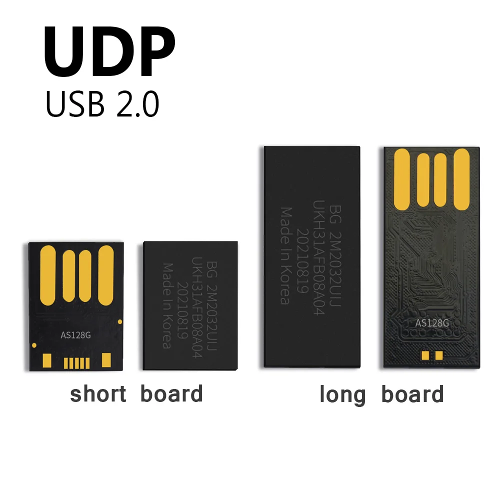 Udisk Semi-Acabado Chip Pendrive, Memória Flash, Placa curta e longa ...