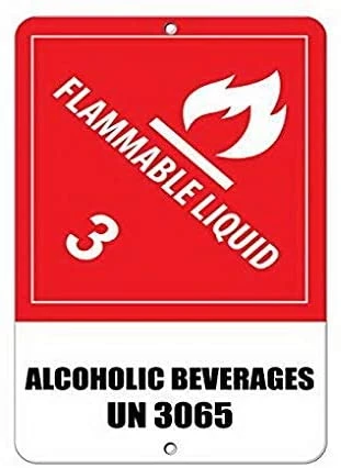 Flammable 3 Sign