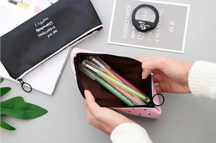 Trousse scolaire,1 pièce Lytwtw du Point Lettre Stylo Crayon Sac En ...