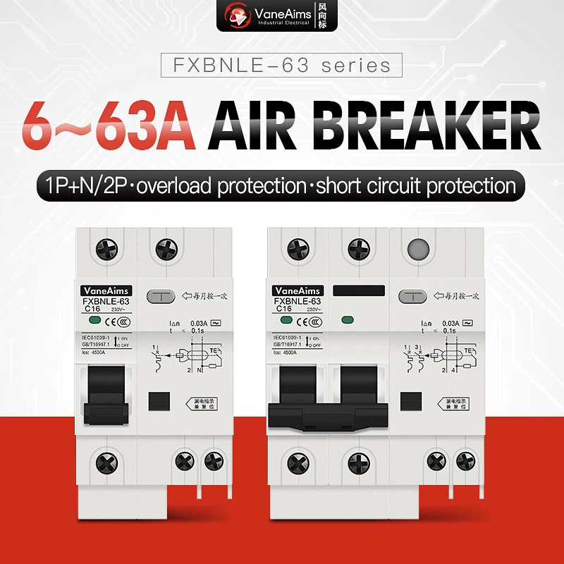 Generic Mcb Circuit Breaker Ac Anti-shock Protector Electricity Control ...