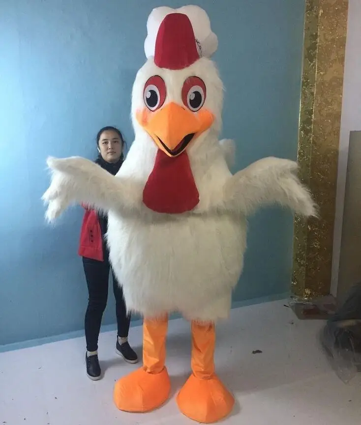 Rooster Mascot Chicken Costume Halloween Cosplay Party Fancy Dress ...