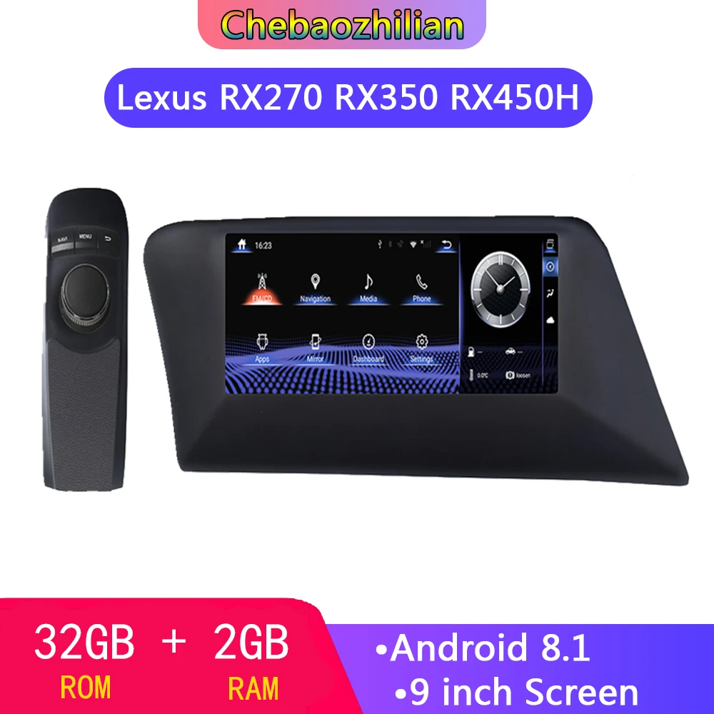 Android 8.1 Car GPS Navigation Multimedia player For Lexus RX270 RX350 ...