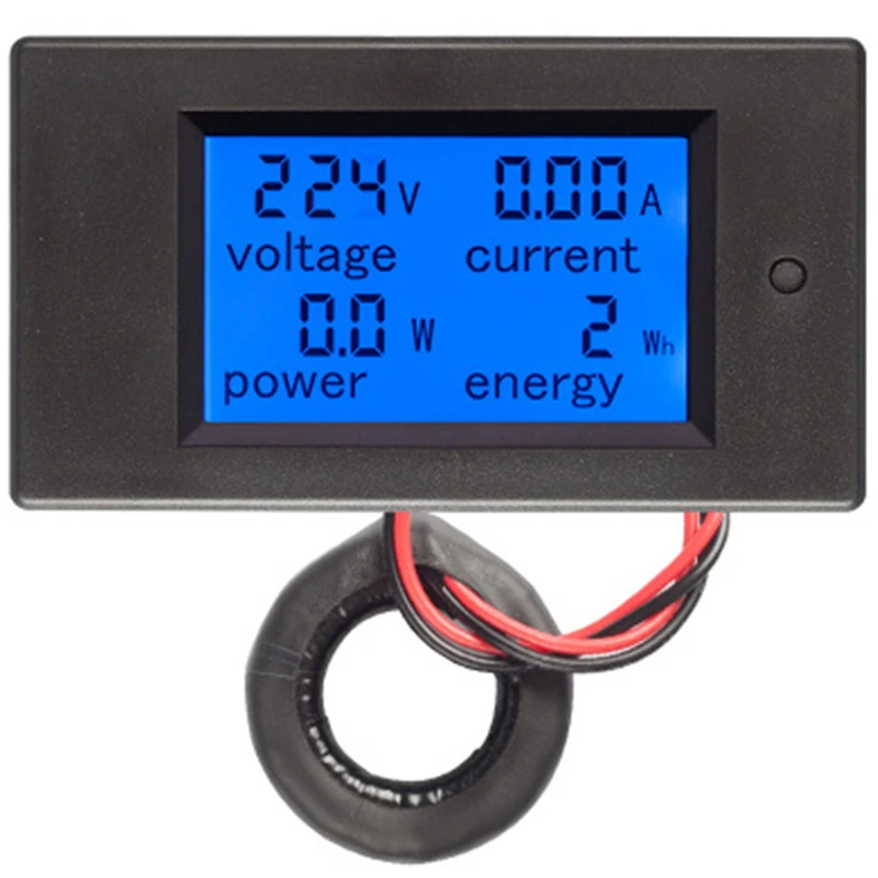Generic Ac Single Phase Digital Wattmeter Power Energy Meter 220v 100a ...