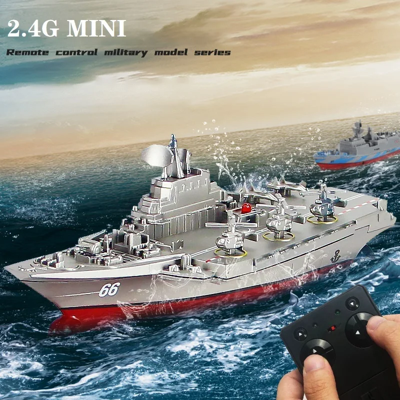 2-4G-RC-Remote-speed-control-rc-boat-Military-Warship-boat-Toys-Mini ...