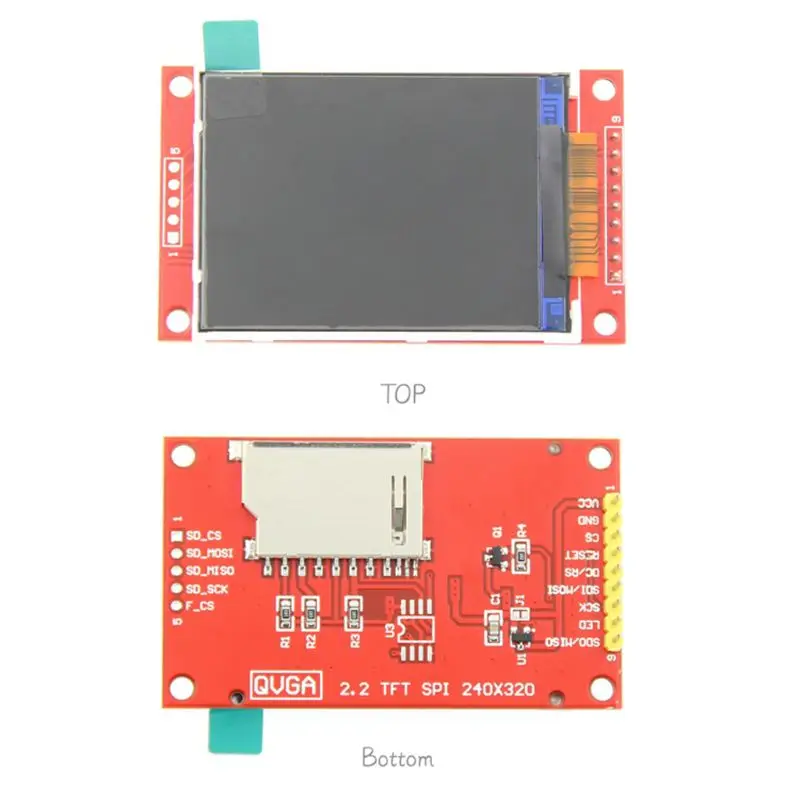 2.2 Inch 240*320 Dots SPI TFT LCD Serial Port Module Display ILI9341 5V / 3.3V 2.2'' 240x320 for ...