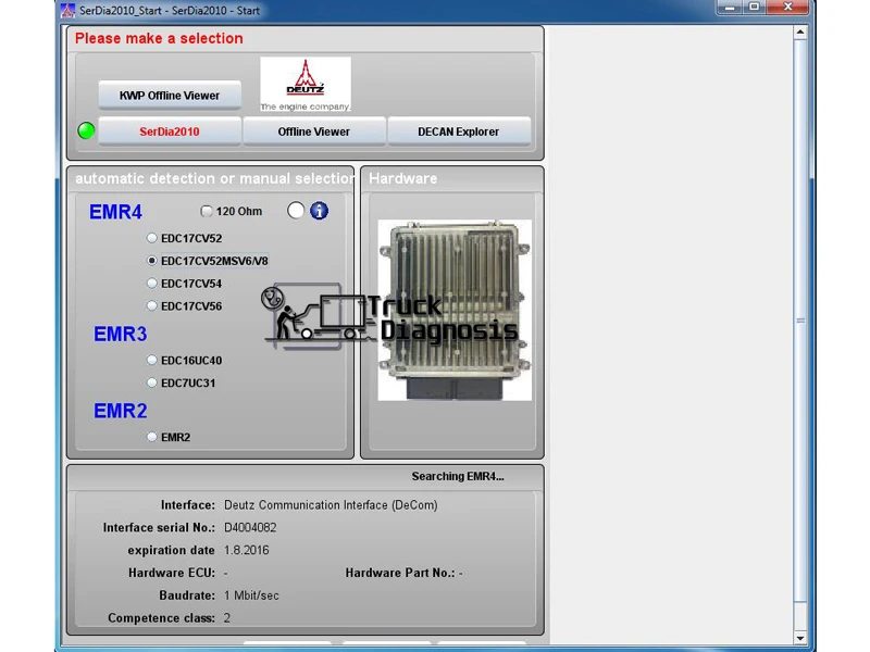 For Deutz Decom Diagnostic Tool For Deutz Serdia 2010 Instead Hslight ...
