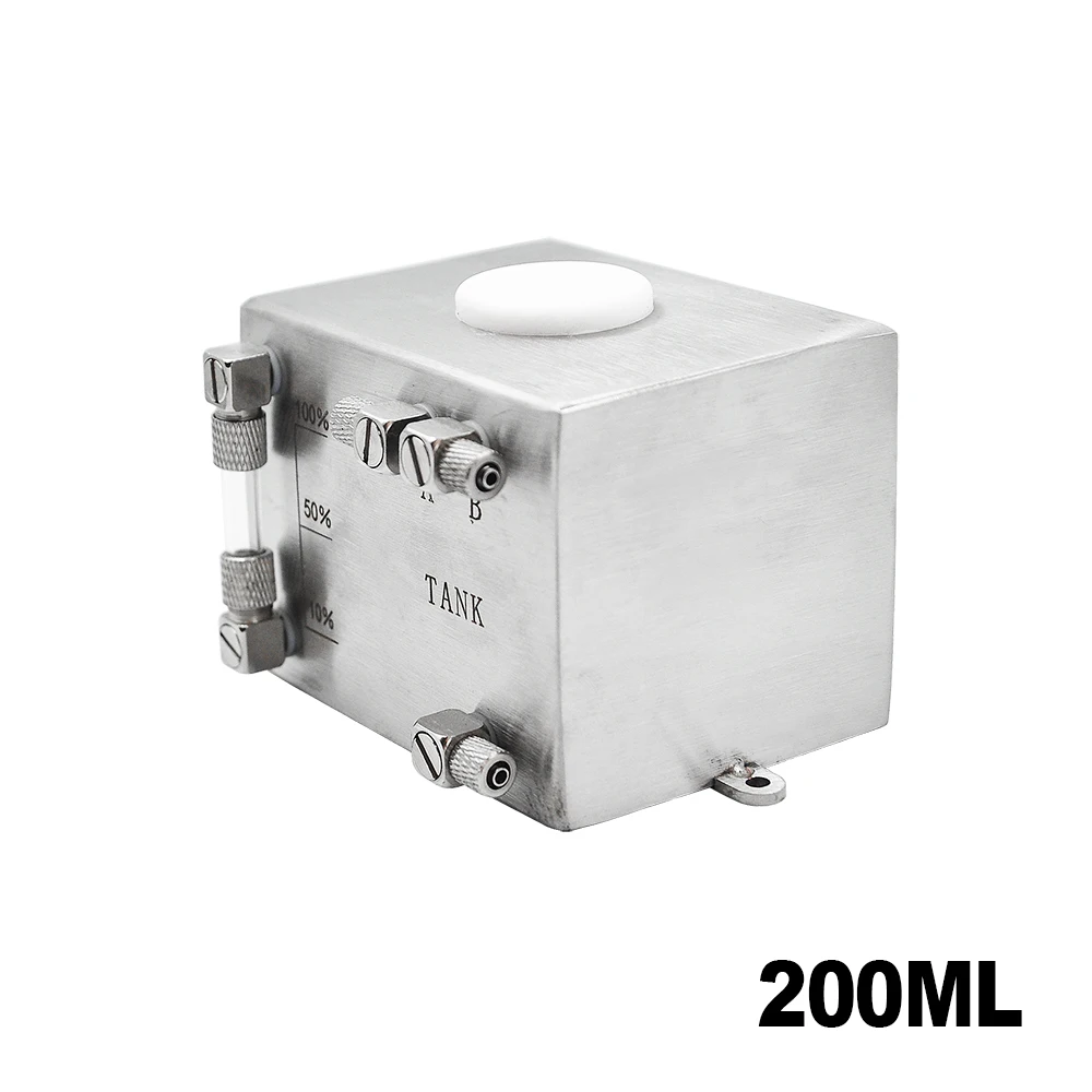 200ml-Hydraulic-Oil-Tank-Stainless-Steel-with-oil-quantity-display-For ...