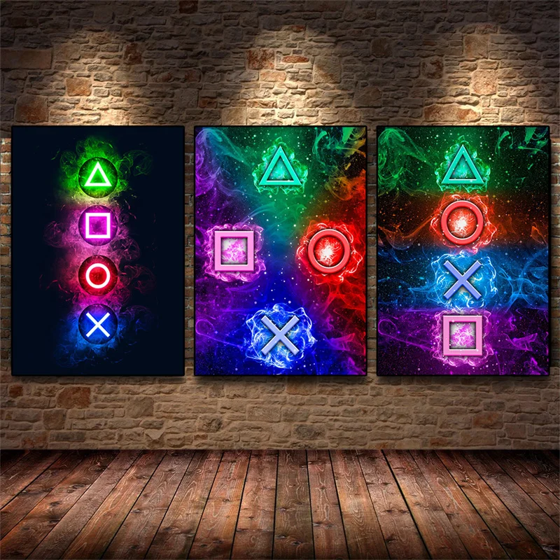 Retro-Gaming-Art-Posters-e-Impress-es-Playstation-Game-Canvas-Pintura ...