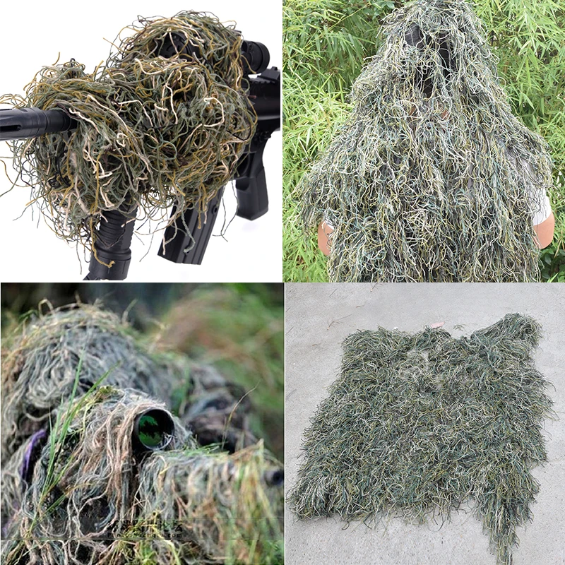 Hunting Portable handmade Jungle Camouflage Net Hunting Sniper Flapping ...