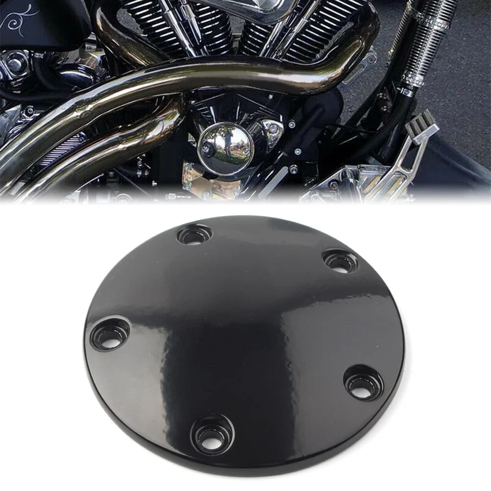 5 Holes Black Motorcycle Timer Points Cover Aluminum 7805 0080 For ...