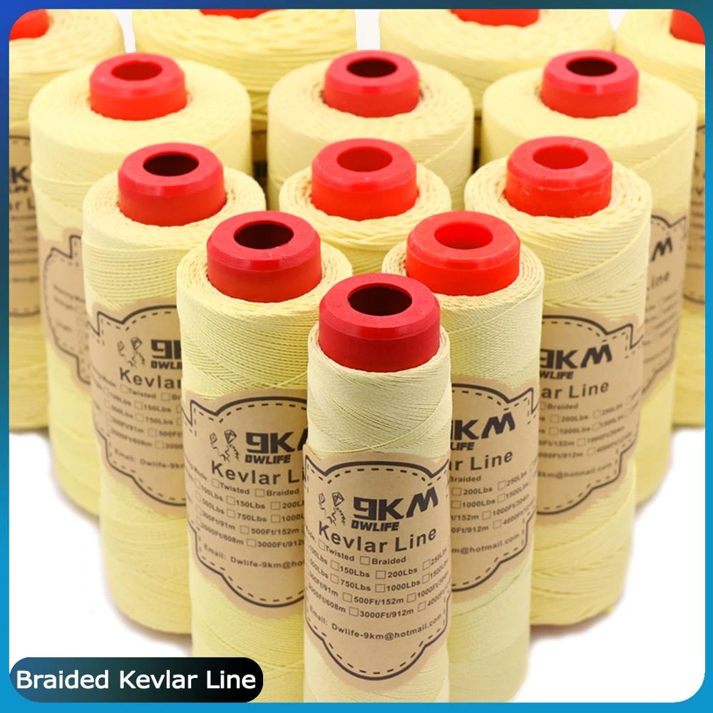Kevlar Braided Line 40~2000lb High Strength Fishing Assistant Cord Kite ...