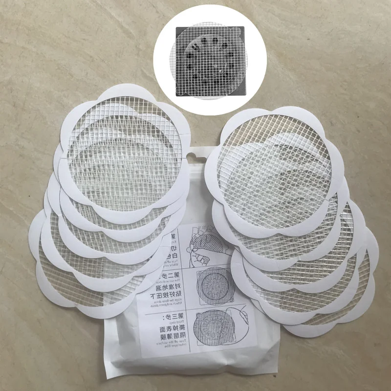 30pcs Disposable Shower Drain Hair Catcher Plug Trap Stopper Filter ...