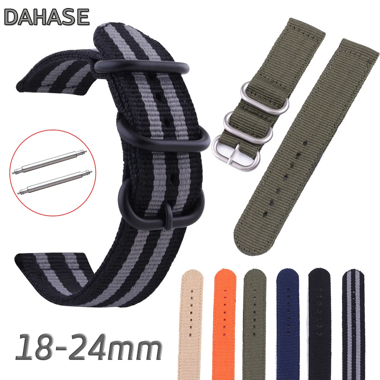 Nylon Watch Strap | Nylon Watch Band | Watchbands - Watch Band 18mm ...