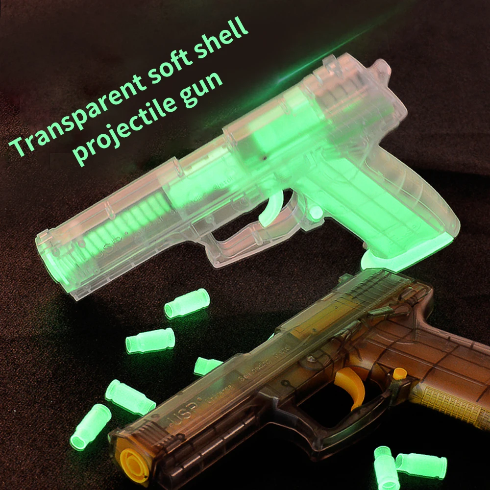 USP Shell Throwing Soft Bullet Airsoft Pistol Toy EVA Children Toy Gun ...