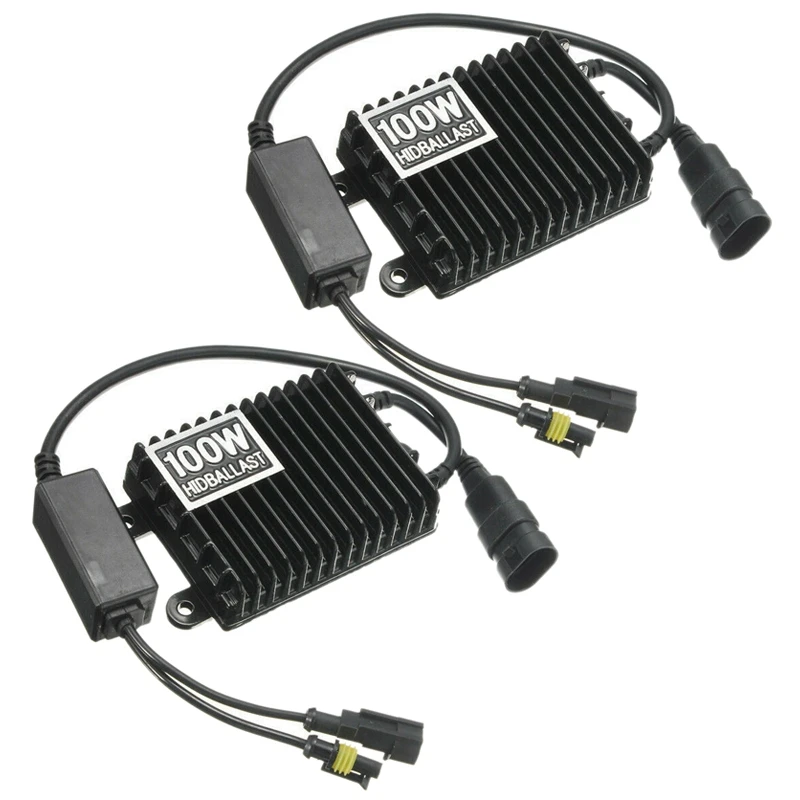 2X 12V Slim 100W Hid Ballast Replacement Xenon Light Ballast Quick ...