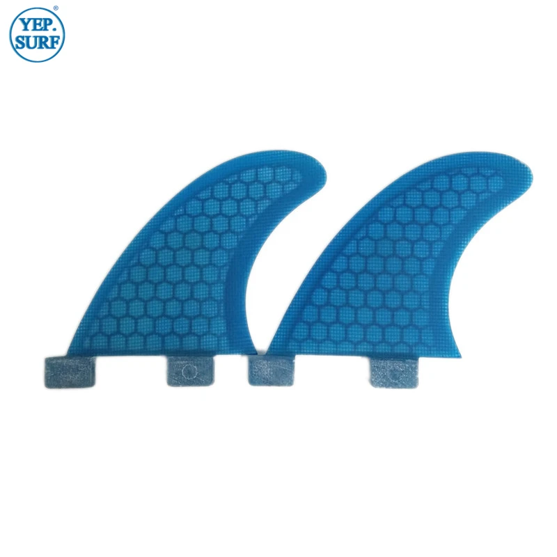 SUP Double Tabs Surfboard Fin GL Honeycomb Fibreglass Surf Fin Quilhas ...