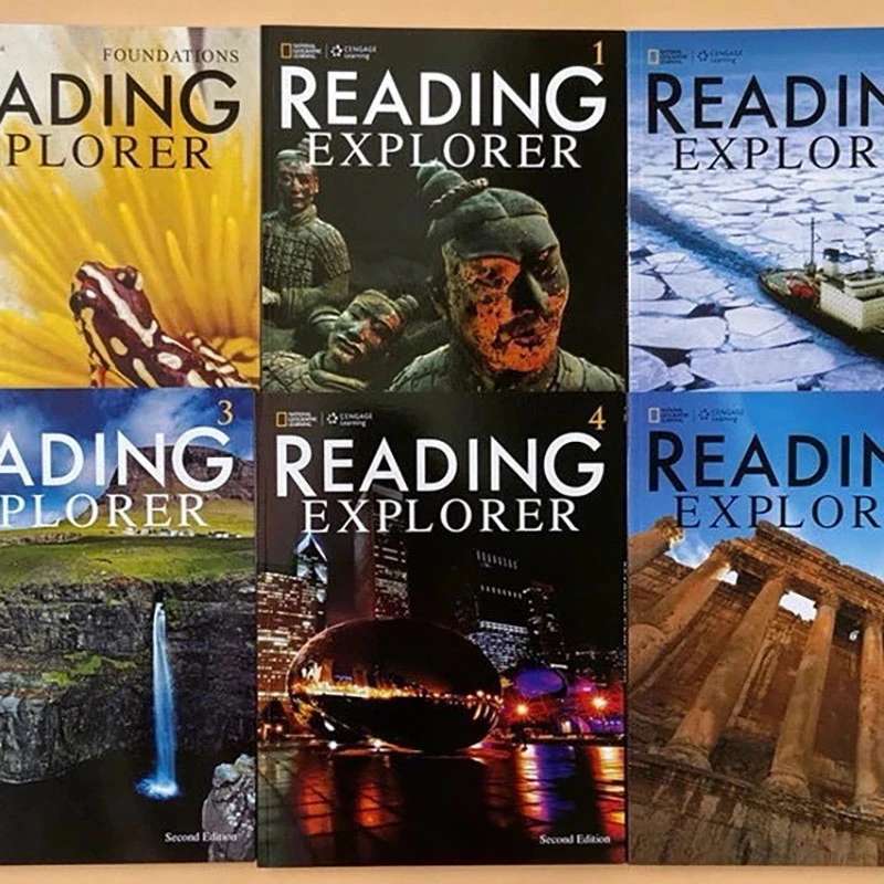 6 pcs/set National Geographic English Reading Textbook Reading Explore ...