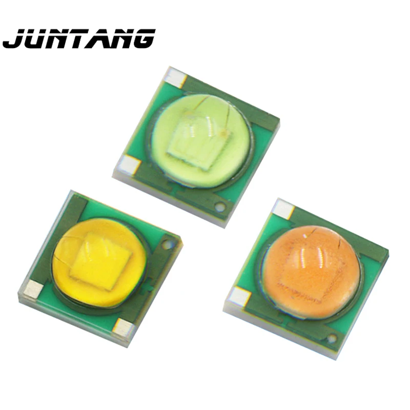 5 個ハイパワーcree led xpe 3535 3 ワット懐中電灯ヘッドライトledランプビーズウォームホワイト白黄金の光アルミ基板 ...