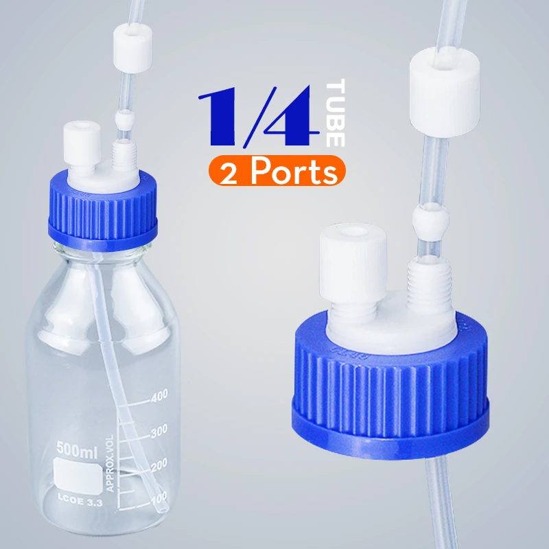 GL45 porous cap spiral cap liquid chromatography waste cap 8/1 4/1 ...