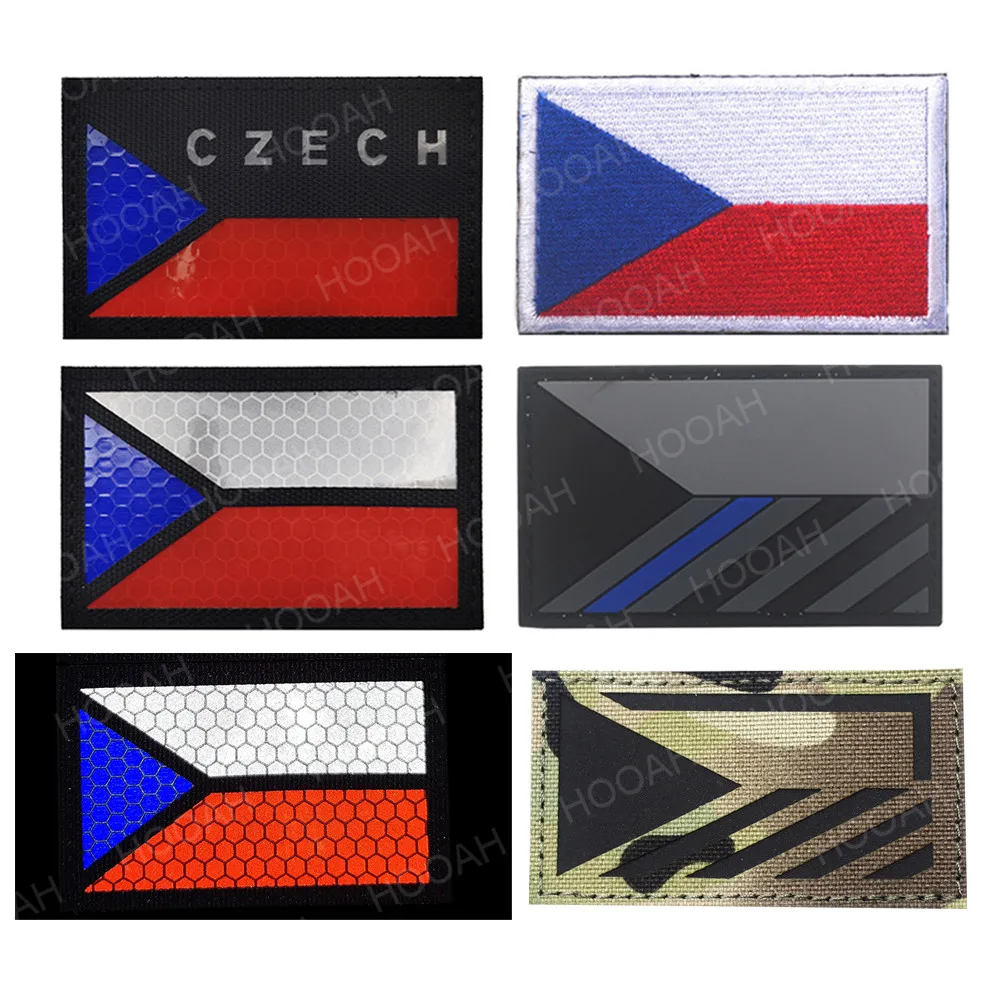 Czech Republic Flag Reflective Infrared IR Patch Army Military Tactical ...