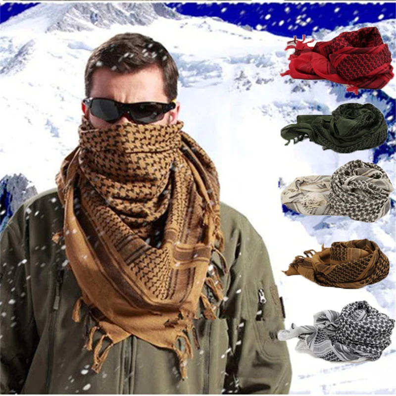 Fashion Men Lightweight Square Outdoor Shawl Military Arab Tactical ...
