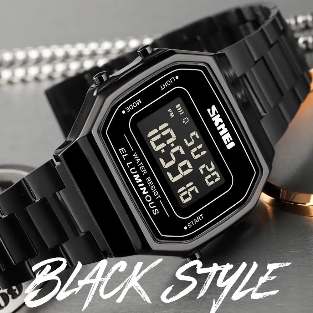 Black Digital Watches For Men