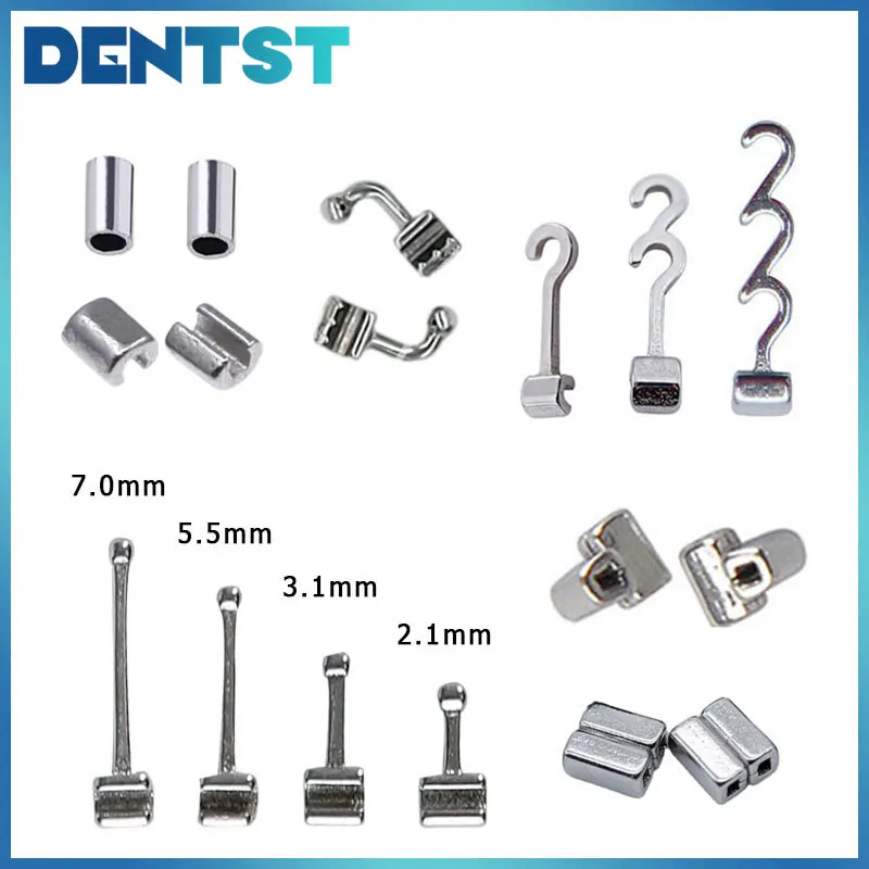 Dental-Orthodontic-Crimpable-Hook-With-Buccal-Tube-Multi-Function-Long ...