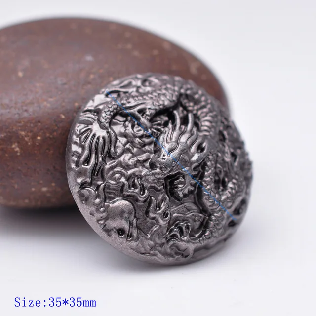 6x 35mm BIG Heavy Sturdy Antique Brass Chinese Dragon Concho Buttons ...