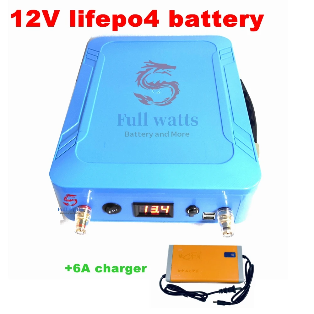Lifepo4 4S BMS de energía Solar para exteriores, cargador de batería de 12v, 50ah, 60ah, 70ah ...