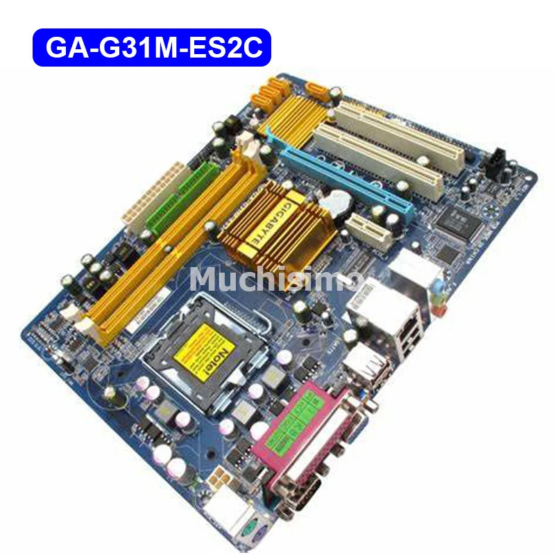 Разъем LGA 775 DDR2 GIGABYTE GA-G31M-ES2C настольная материнская плата ...