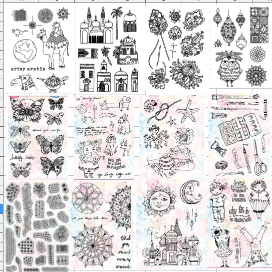 Hot sell Transparent Clear Silicone Stamp for DIY scrapbooking/photo ...