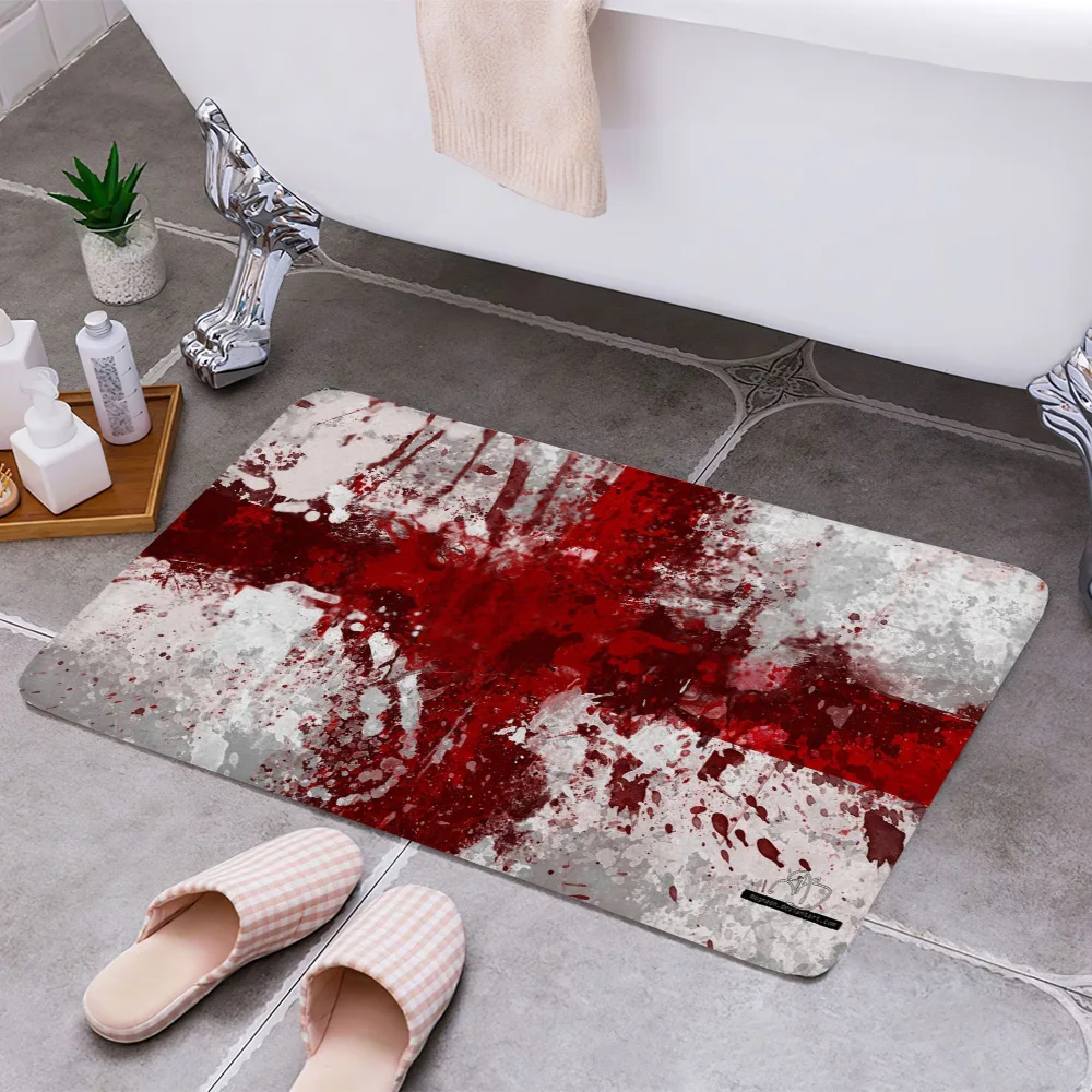 Blood-Stained-Bath-Mat-Halloween-Decoration-Bloody-Bathroom-Mat-Funny ...