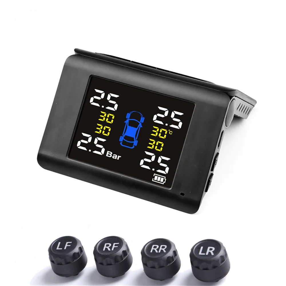Sistema de control de presión de neumáticos de coche, dispositivo TPMS plegable con energía ...