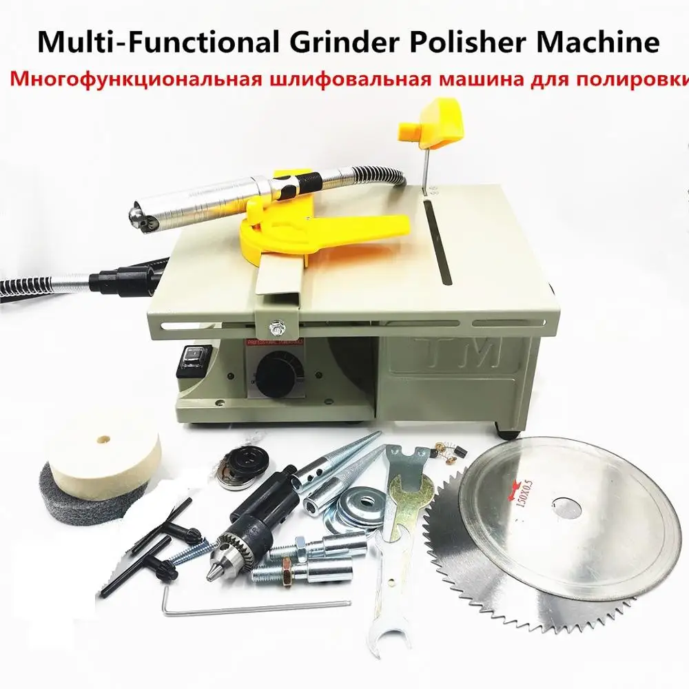 Multifunction Mini Table Saw Stone Polisher Jade Engraving Machine ...