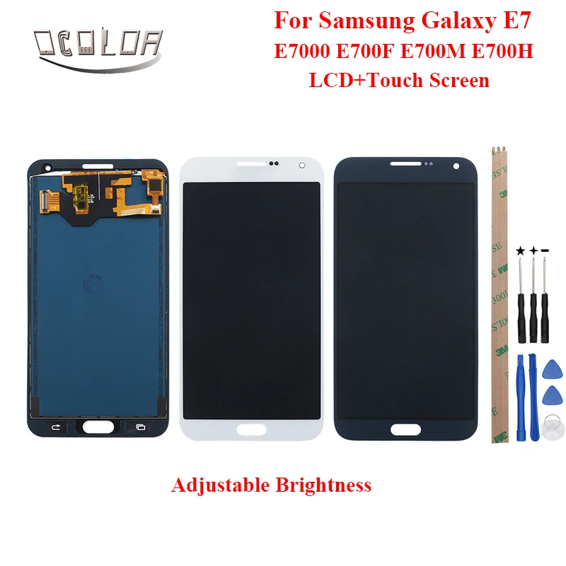 ocolor For Samsung Galaxy E7 LCD E7000 E700F E700M E700H LCD Display and Touch Screen Assembly ...