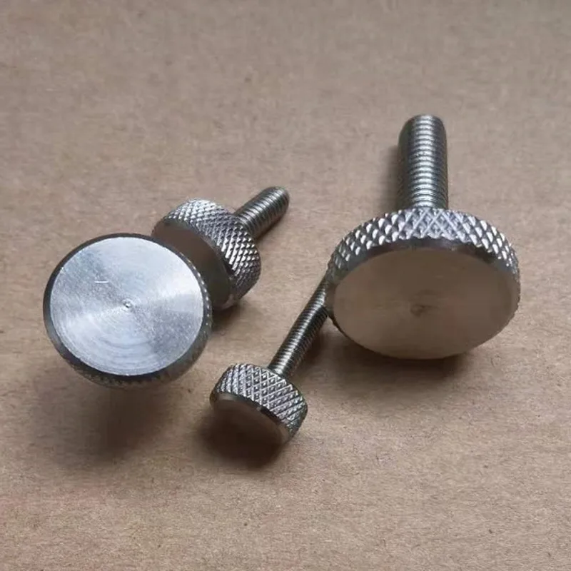 VIS,M5 2PCS-20mm--Vis À Tête Plate Moletée En Acier Inoxydable 304, M3 ...