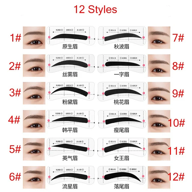 Eyebrow Shape Chart