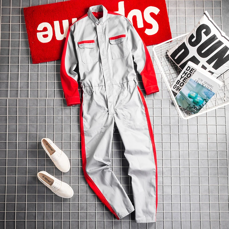 Men-Work-Jumpsuit-Overalls-Clothes-Workwear-Multi-Pockets-Cargo-Pants ...