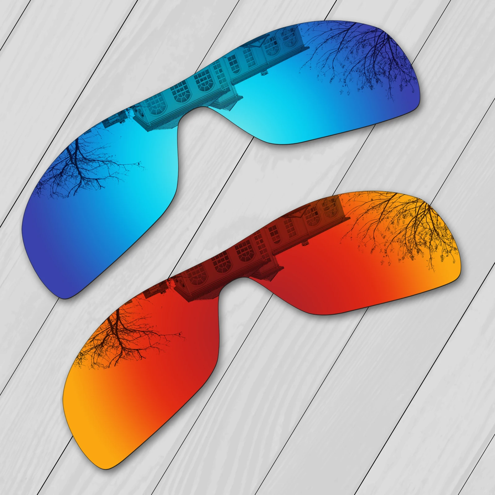 Купить E.O.S 2 шт. Ледяной Синий и огненный красный зеркало ...