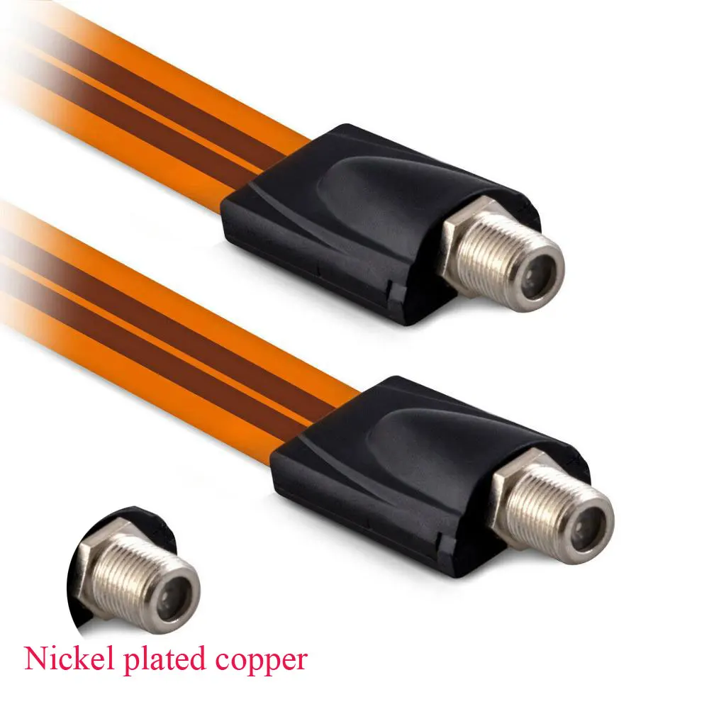 Ultra-Flat-Ghost-Wire-F-Female-Coax-Cable-High-Frequency-Coaxial-Flat ...