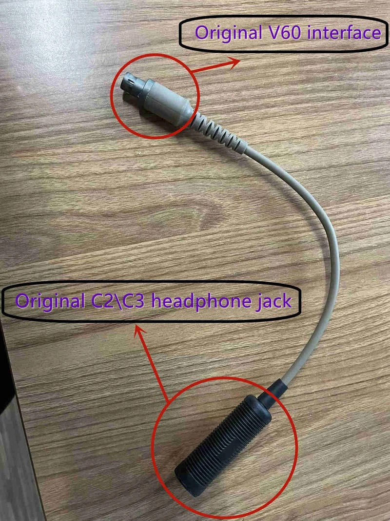 Tac-sky V60 To Comtac Adapter Cable Compatible With Invisio V60 And ...