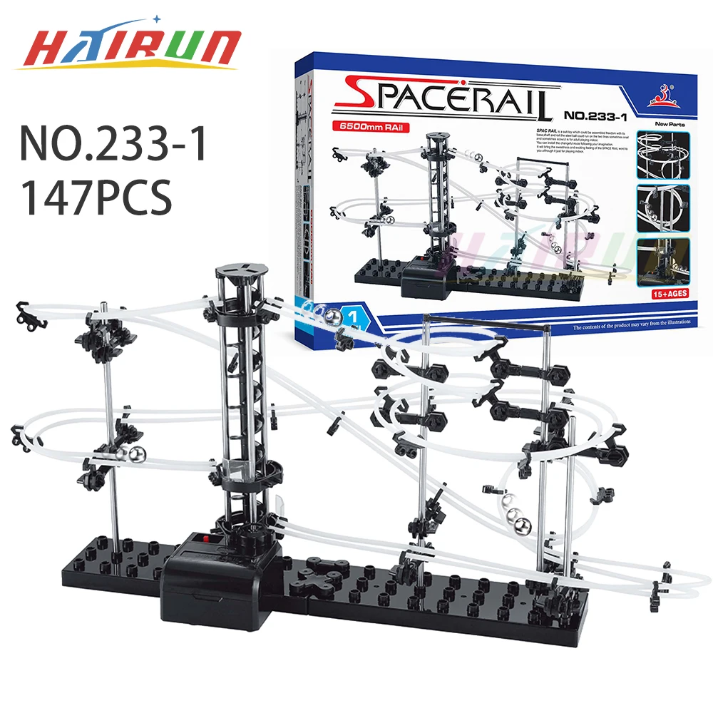 Roller Coaster Marble Run Building Blocks Ball Circuit Marbles Track ...