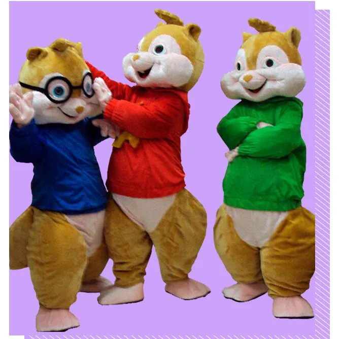 New Alvin And The Chipmunks Mascot Costume Alvin Cosplay Anime Mascot ...